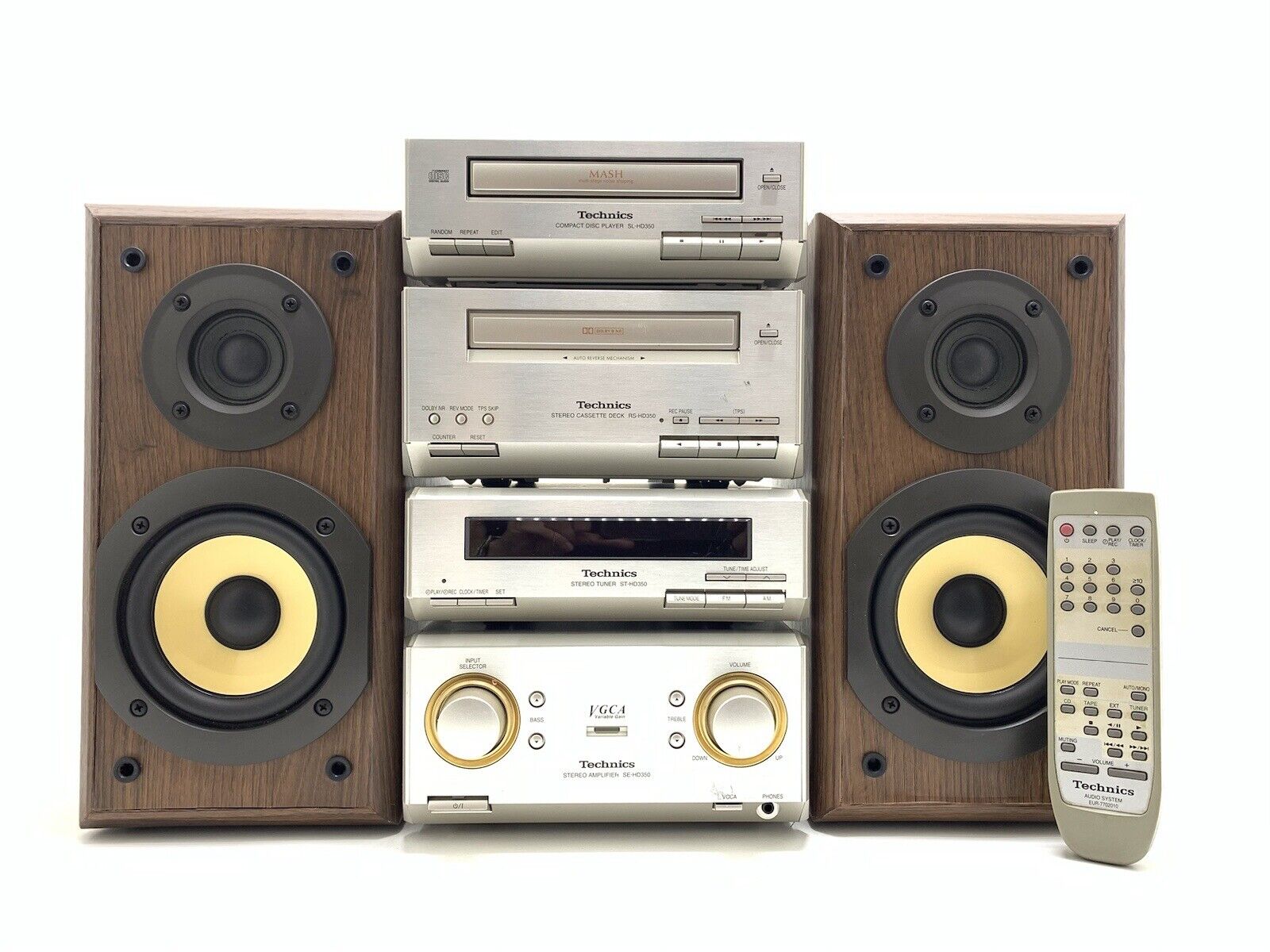TECHNICS Amplifier SE-HD350 Tuner ST-HD350 Deck RS-HD350 CD SL-HD350 S ...