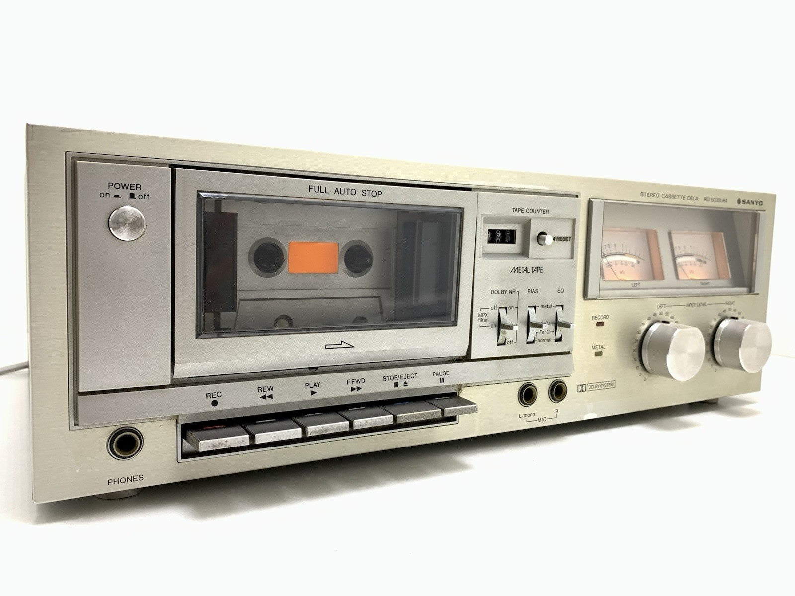 Reproductor de casetes estéreo SANYO RD 5035 UM de 2 cabezales, vintag ...