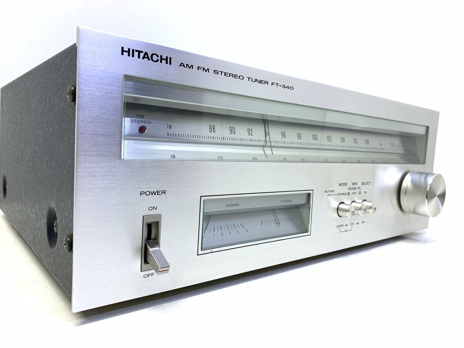 HITACHI FT-340 AM/FM Stereo Tuner Hi Fi Japan Vintage 1977 Refurbished ...
